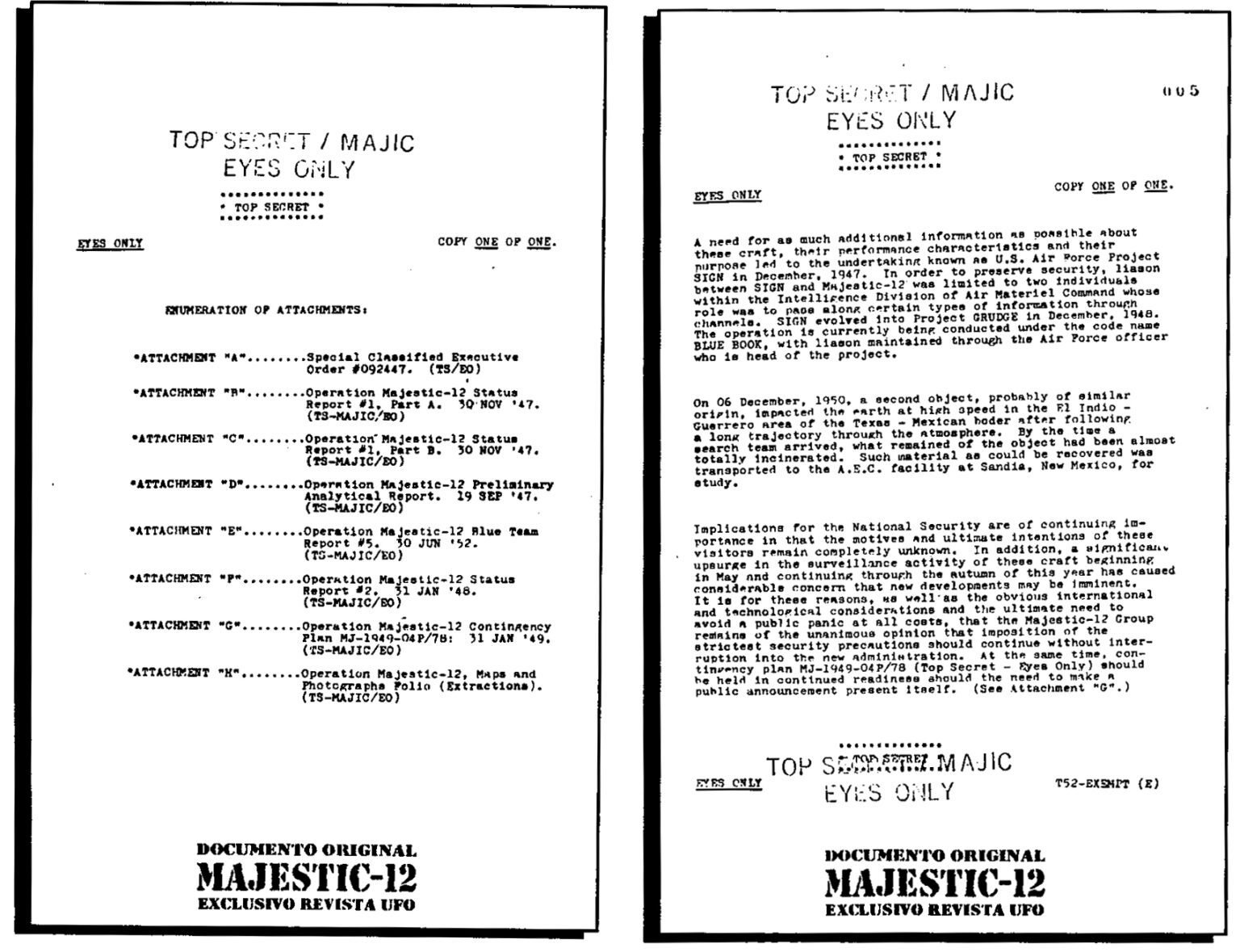 Os documentos secretos Majestic-12: fraude ou terrível realidade ...